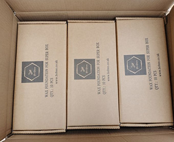 Super / Shallow wired wax foundation sheets for national beehive ...