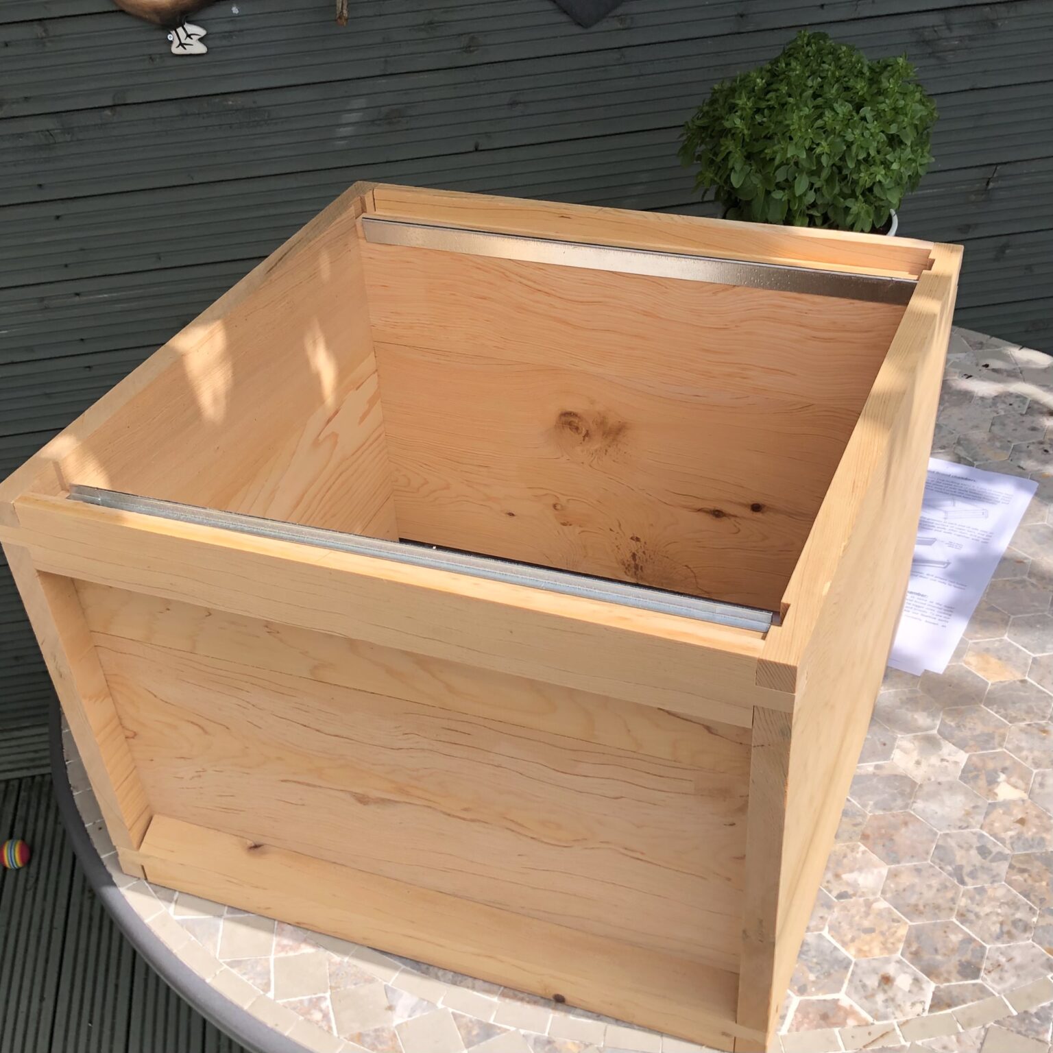 BS Deep Brood Box (14x12) for National Beehive, Anatolian Cedar Wood ...