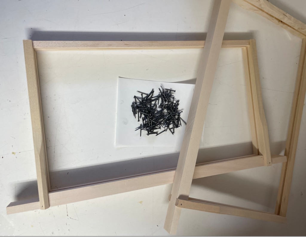 Nails for assembling your frames (gimp pins) 19mm (500gr) - Hobee | National Beekeeping ...